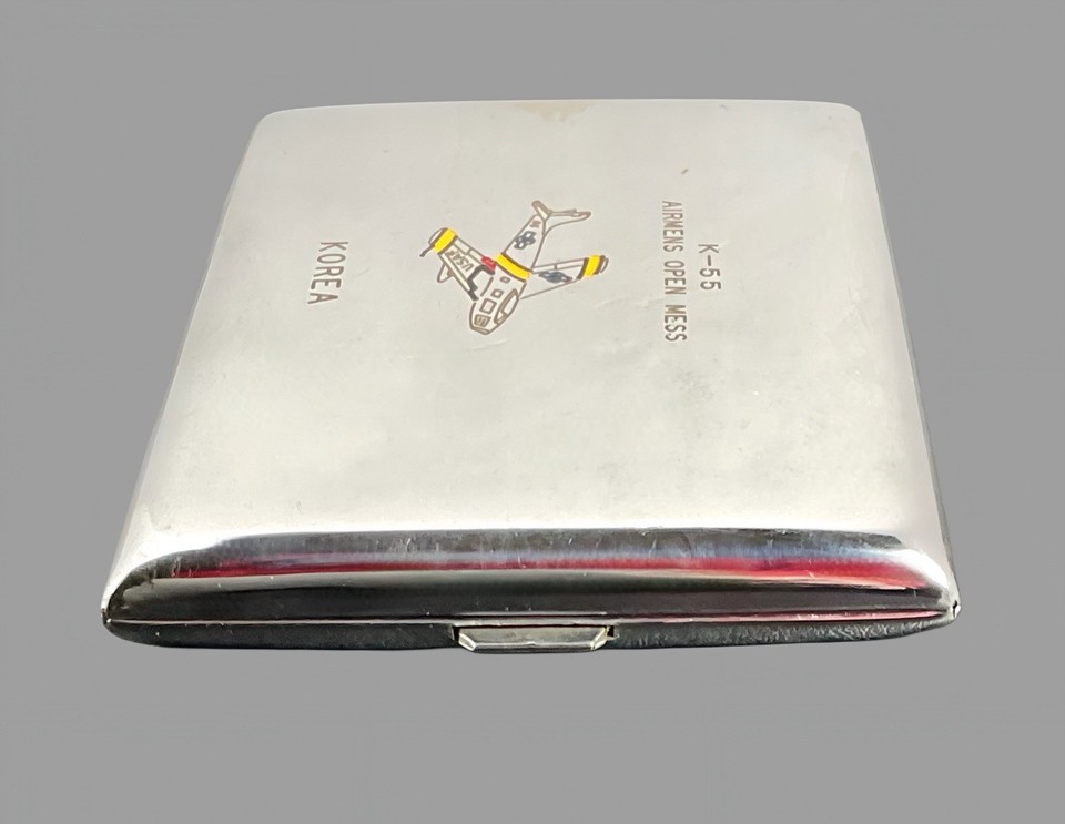Vintage K-55 Airmen's Open Mess F-86 Sabre Jet Cigarette Case - Korean ...
