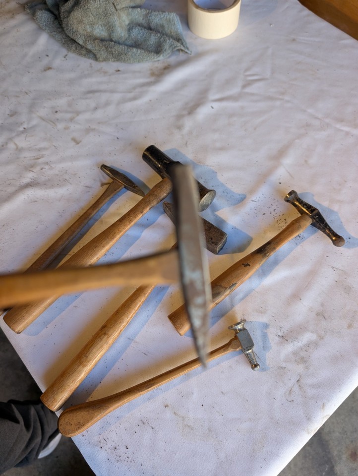 Vtg Metal Smithing Hammers 6 silver Smithing Tin Smithing Jewelry Dixon ...