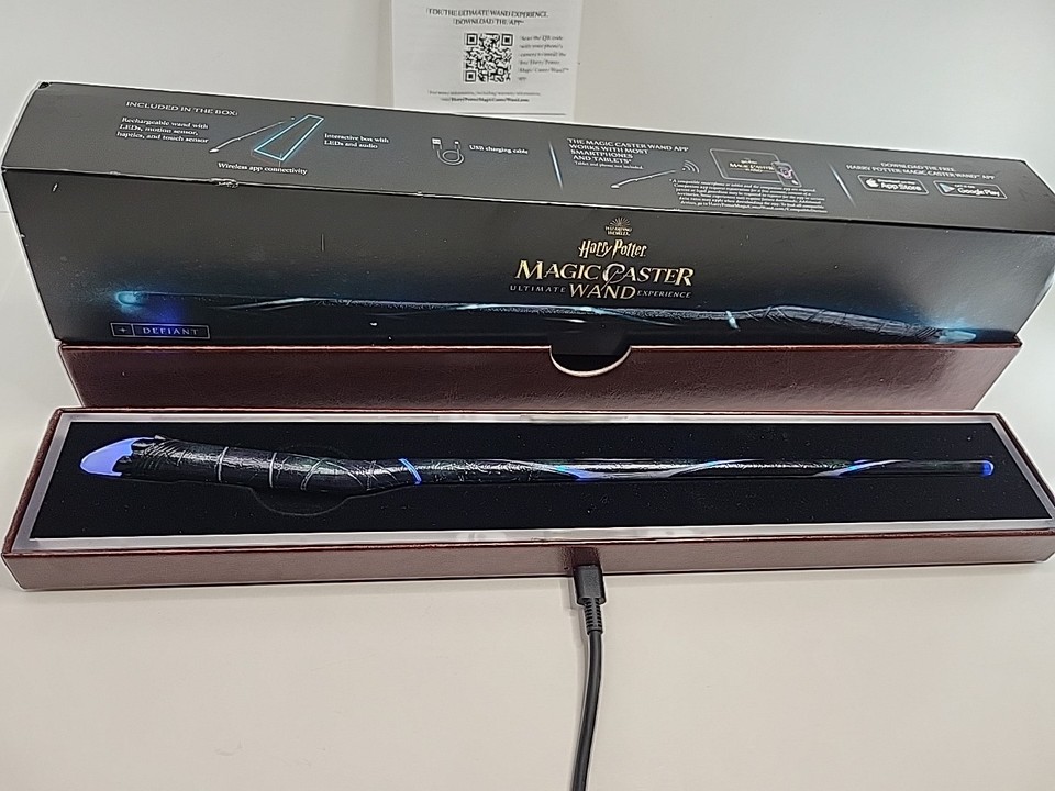 Harry Potter Magic Caster Wand Ultimate Experience - Defiant in Box | eBay