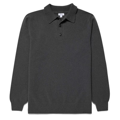 Sunspel Lambswool Polo Drill Green | eBay Australia