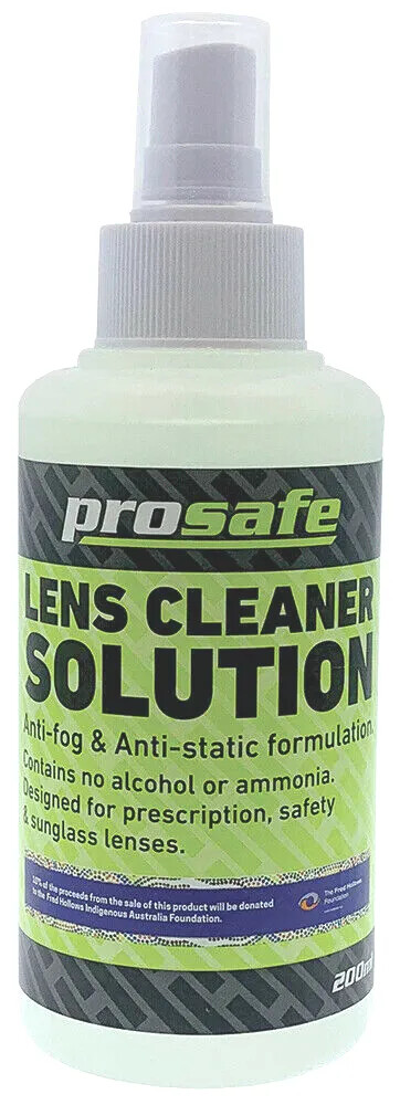 2x Prosafe LENS CLEANER 200ml Anti-Fog & Anti-Static Pump Spray Bottle ...