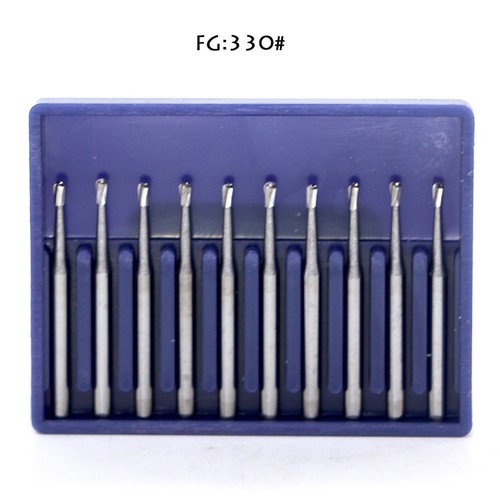100pcs Dental Carbide Burs Pear-Shaped Type High Speed Tungsten Steel ...