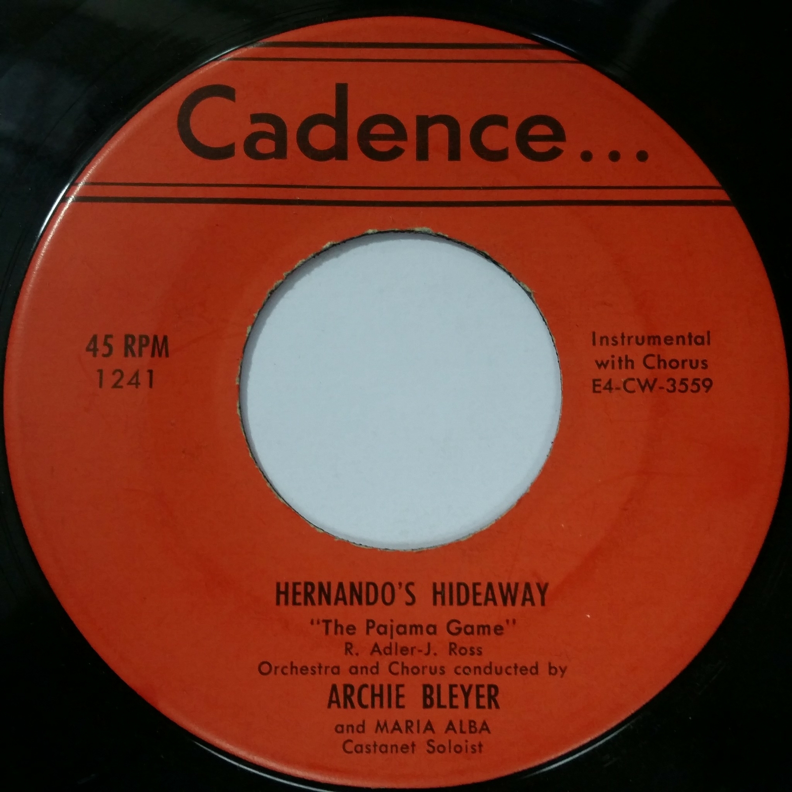 ARCHIE BLEYER Hernando's Hideaway b/w S'il Vous Plait 1241 7" 45rpm ...