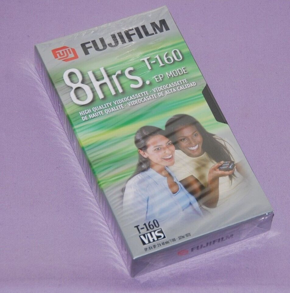 Box of 10 Fujifilm VHS 8 Hrs High Quality T-160 Blank VHS Videocassette ...