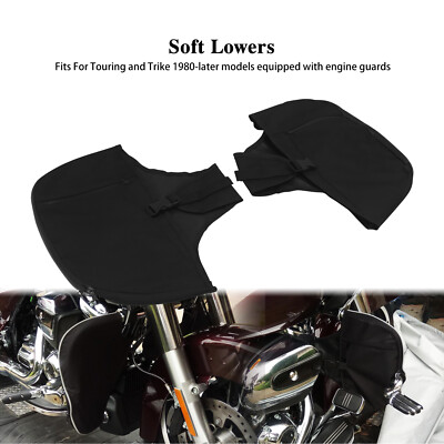 Harley Touring Tri Front Soft Lowers Chaps Engine Guard Cover Leg ...