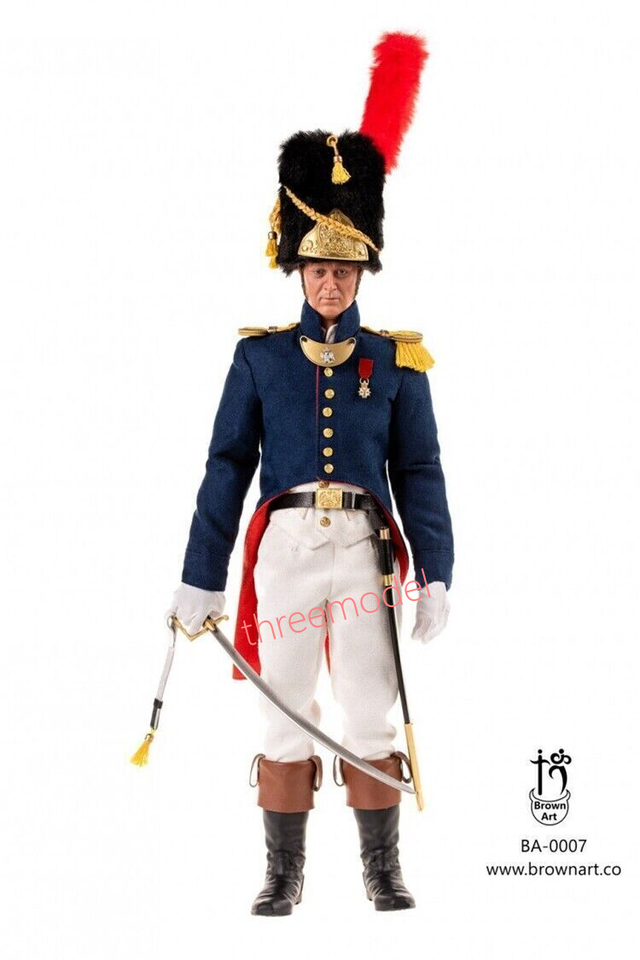 BROWN ART BA-0007 1/6 Napoleon's Empire Lieutenant Of The Guards Figure ...