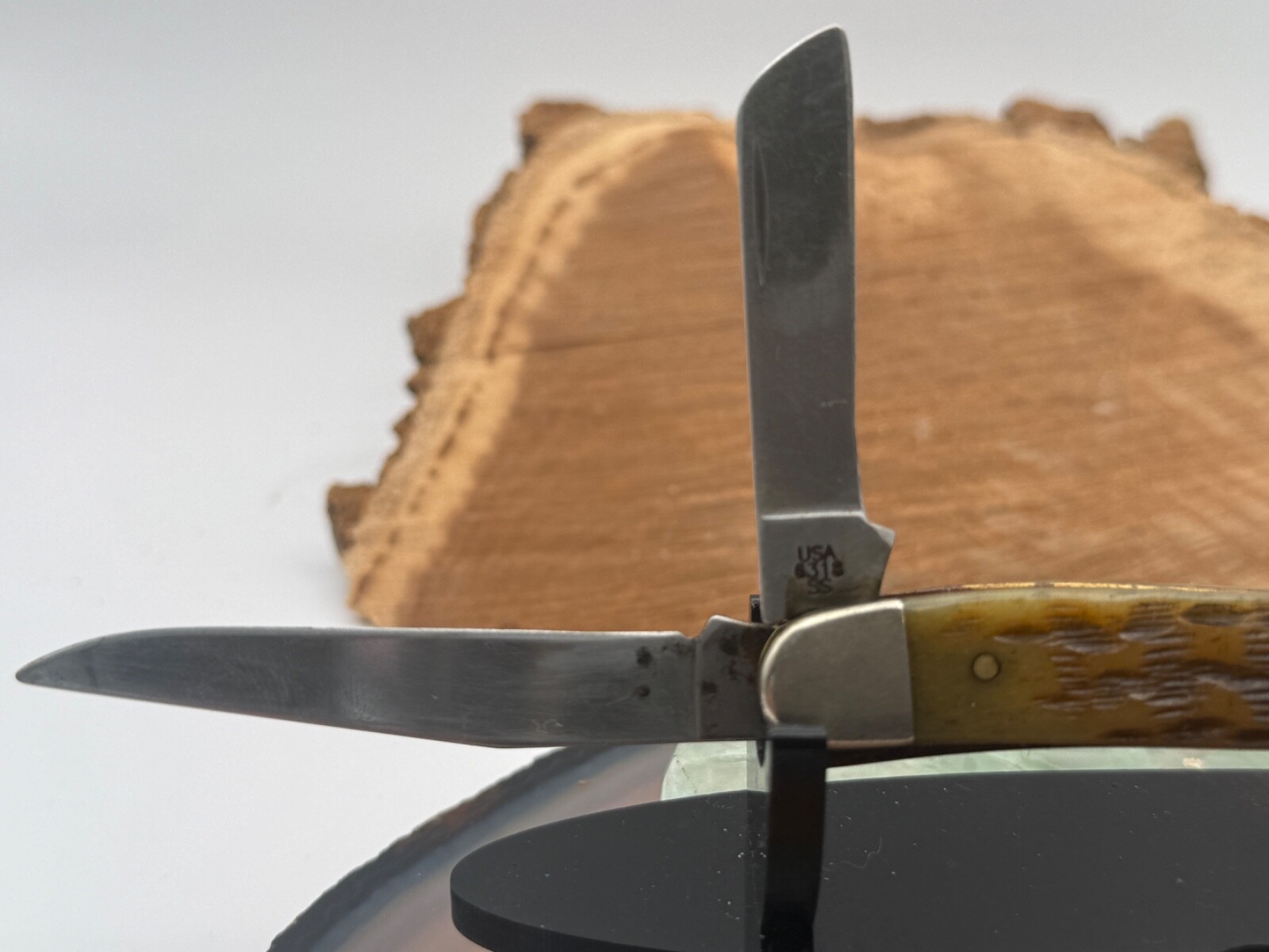 Vintage Case 6318 3 blade Stockman Pocket knife jigged Delrin Handles ...