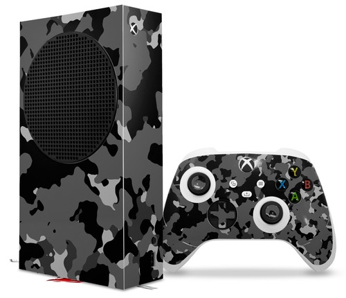 Skins XBOX Series S Console Controller Old School Camouflage Camo Black ...