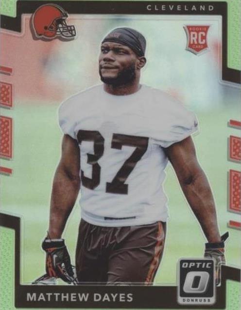 2017 Donruss Optic - Rookies Matthew Dayes #109 Lime Green Prizm (RC ...