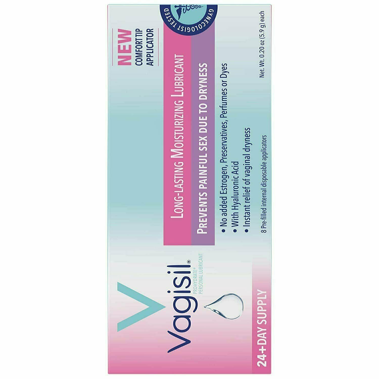Vagisil Prohydrate Personal Lubricant Internal Disposable Applicators ...