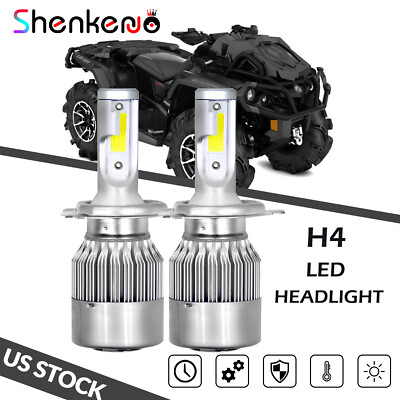 Led Light Headlights Bulbs FOR Can-Am Outlander Max 400 500 570 650 ...