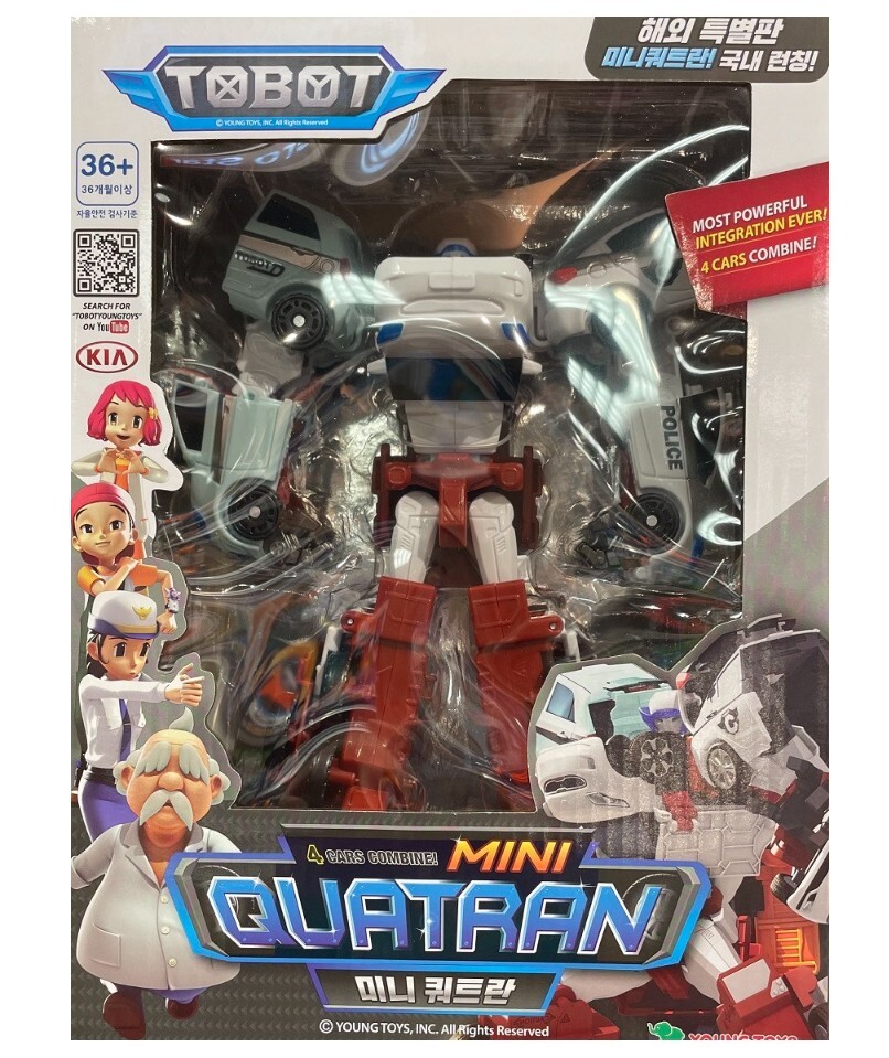 TOBOT MINI QUATRAN C D W R Integration Transforming Robot Cars Combine ...