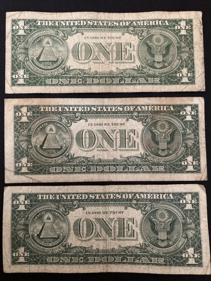 ALL STARS 1963, 1963A, 1963B $1 Green Seal Circulated Federal Reserve ...
