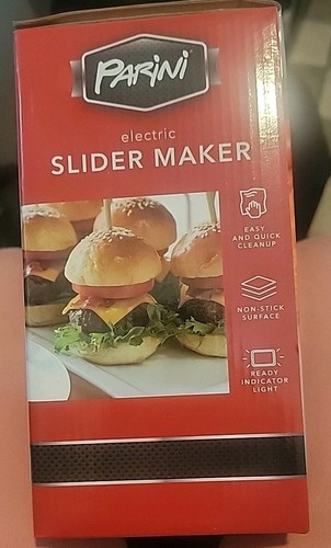 Parini Electric Slider Maker Non Stick Surface Grills 6 Sliders Factory ...