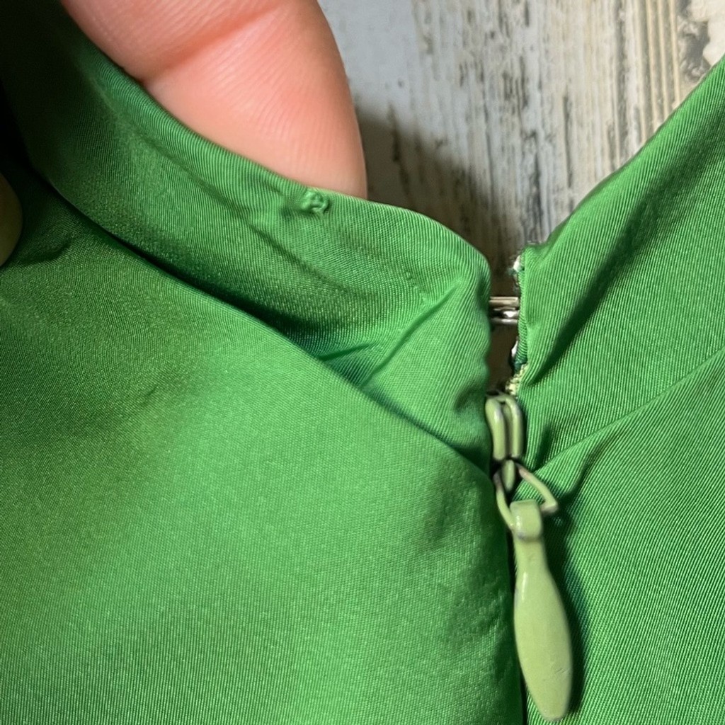 Lida Baday Unique Green Sleeveless Dress size 10 | eBay