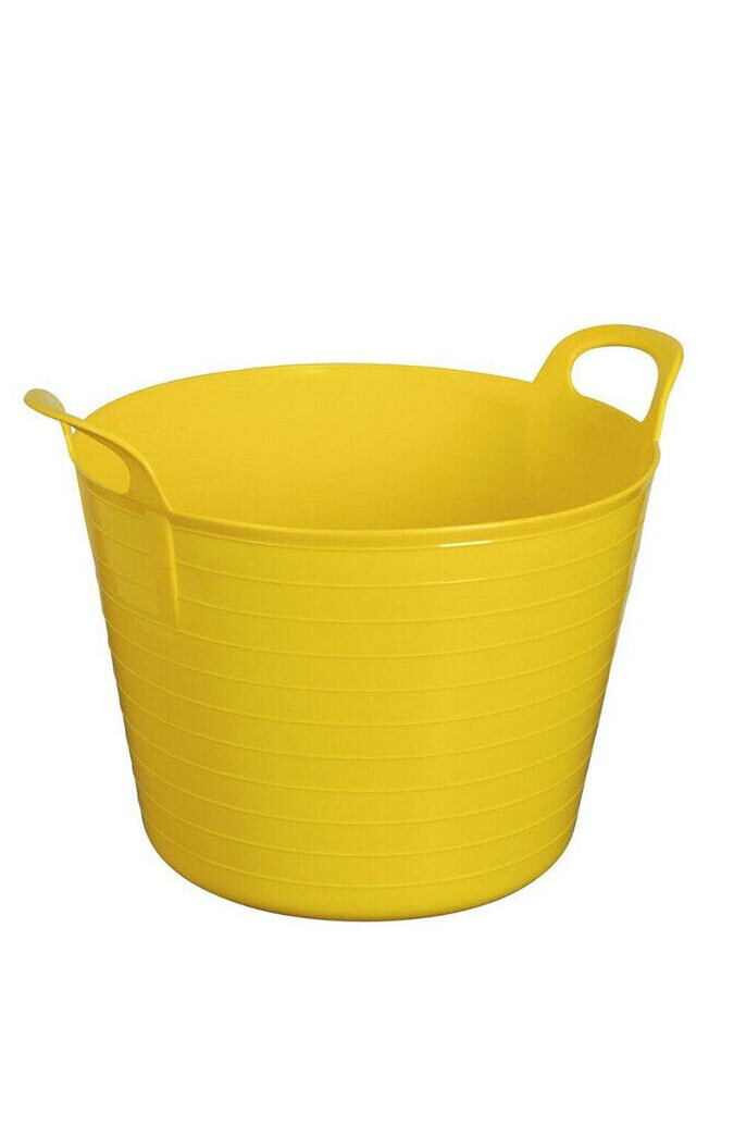 50L Dustbins Kitchen Garden 20L 40L 75L Flexi Storage Tubs - Yellow ...