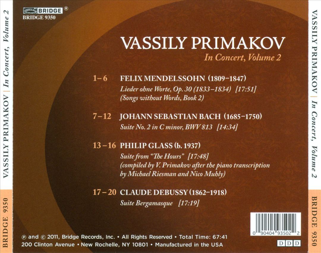 VASSILY PRIMAKOV PRIMAKOV IN CONCERT, VOL. 2 NEW CD 90404935022 | eBay