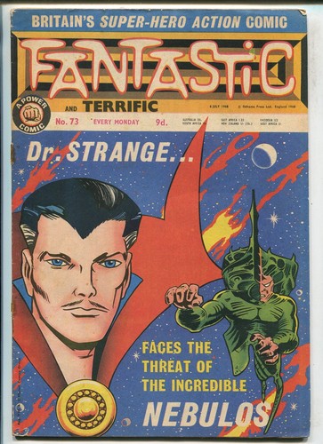 FANTASTIC #73 1968-MARVEL UK-DR STRANGE-THOR-AVENGERS-X-MEN-vg | eBay