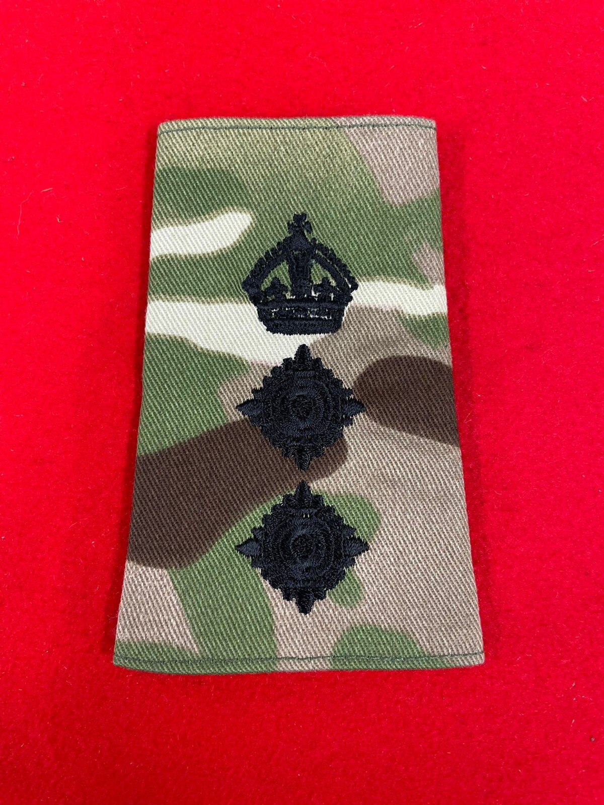 1 x Officer's New King's Crown Olive and MTP Combat Rank Slides | eBay UK