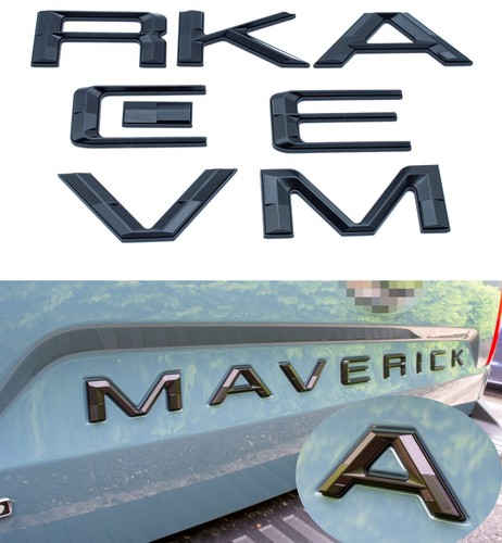 2022-2024 Ford Maverick Matte Black Tailgate Insert Letters Badge For ...