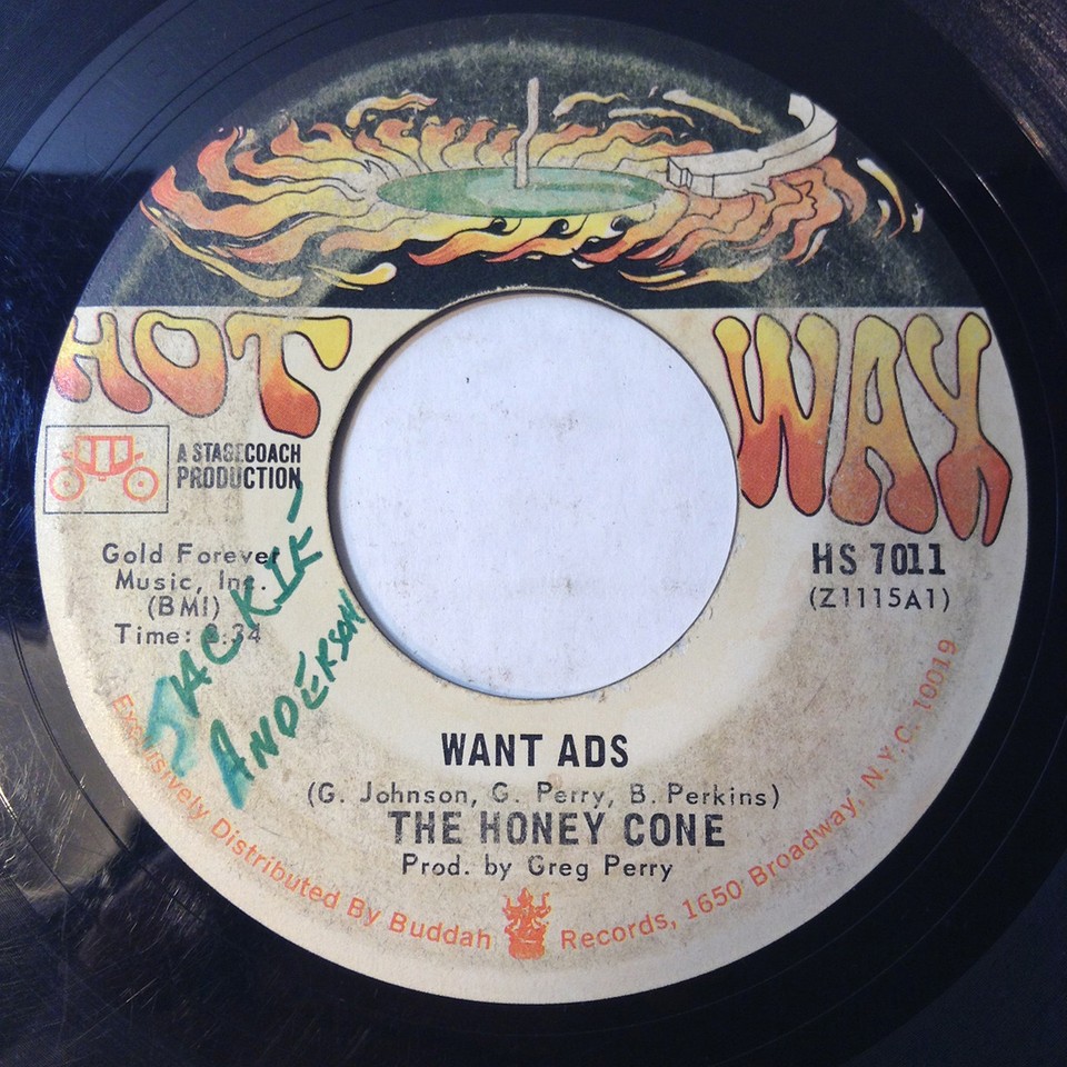 The HONEY CONE 45 Want Ads/We Belong Together 1971 Funk northern Soul ...