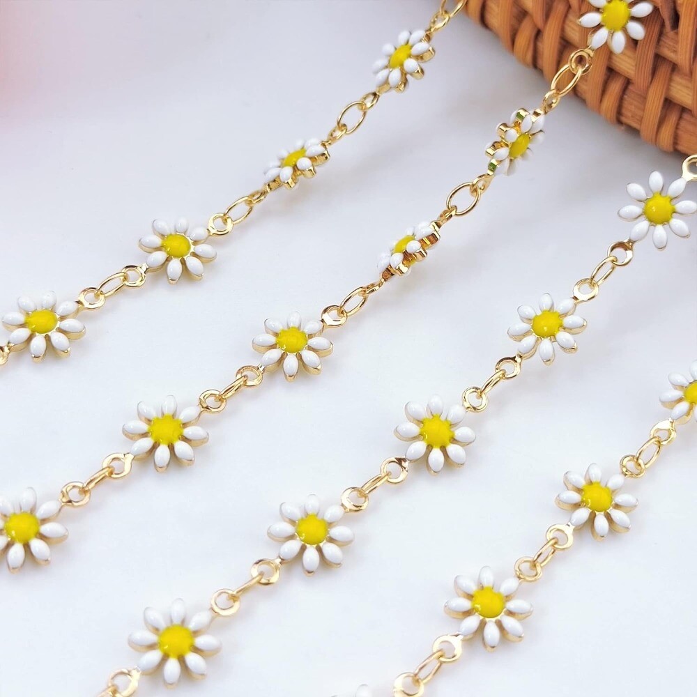 Kc Gold Plated Little Daisy Chain Jewelry Making | eBay