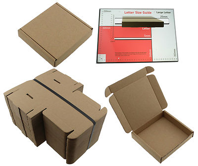 10cm x 10cm x 2cm BROWN CARDBOARD BOX SQUARE SHIPPING MAILING PIP LARGE ...