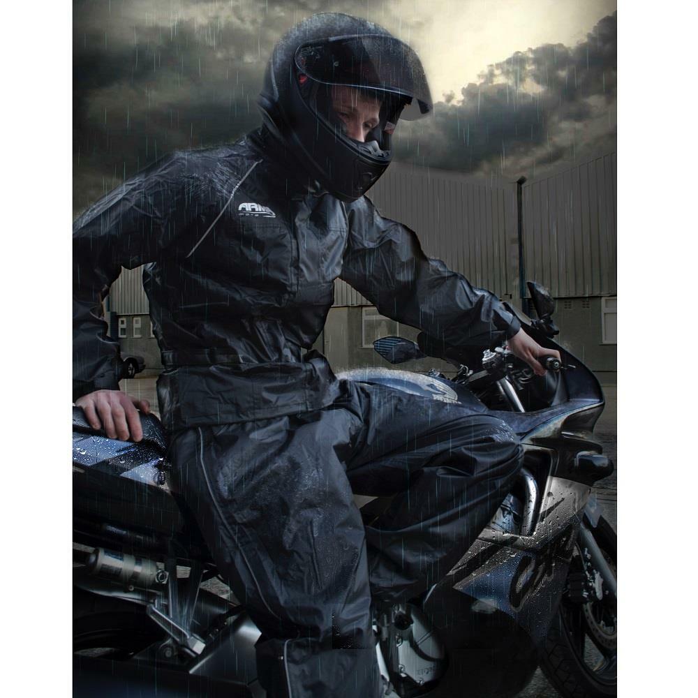 ARMR Moto Motorcycle Over Trousers All Weather Waterproof Black Over ...