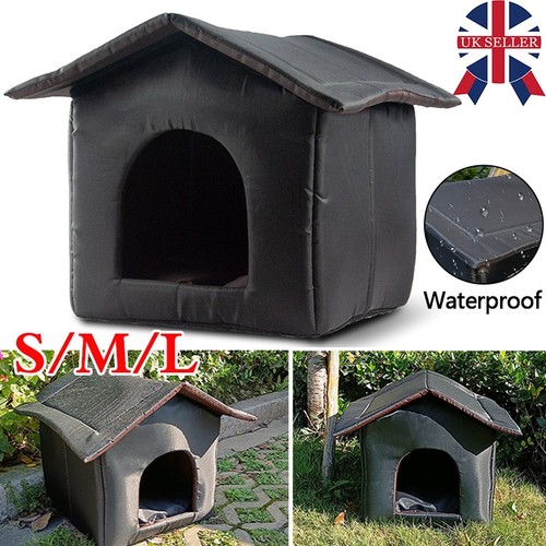 Outdoor Cat House Waterproof Breathable Pet Bed Dog Kennel Stray Cats ...