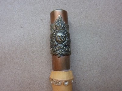 Nice WWI Canadian Officer's Swagger Stick (133rd regiment) | eBay