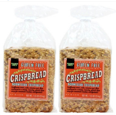 2 Packs Trader Joe's Gluten Free Crispbread Norwegian Crispbread 7.55 ...