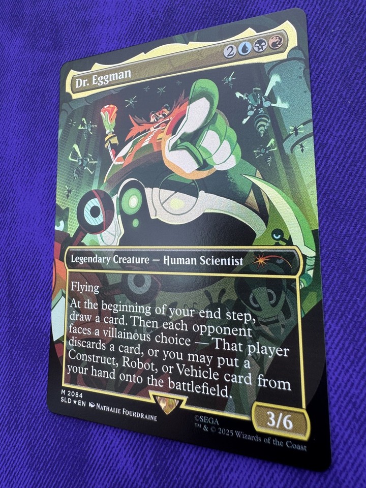 Dr. Eggman FOIL Mythic MtG Sonic Secret Lair SLD Magic NM/M - M 2084 ...