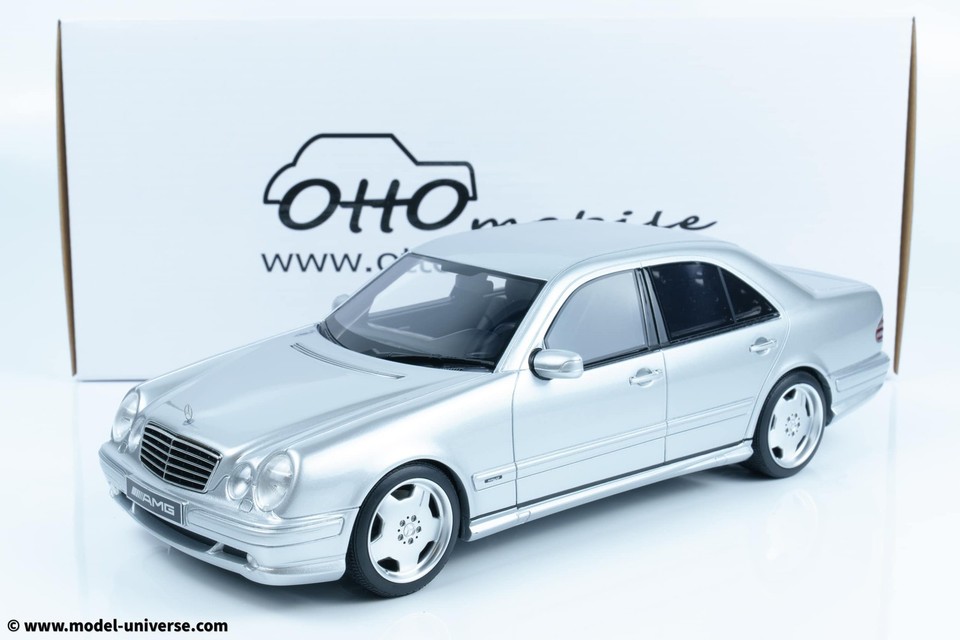 Otto Mobile - 1:18 Mercedes-Benz E55 AMG W210 Brilliant Silver 2001 ...