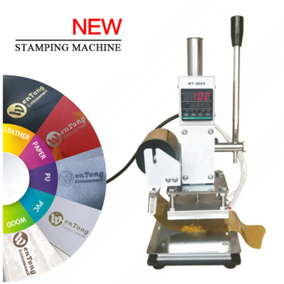 Hot Foil Stamping Machine logo embossing Label bronzing Leather Heating ...