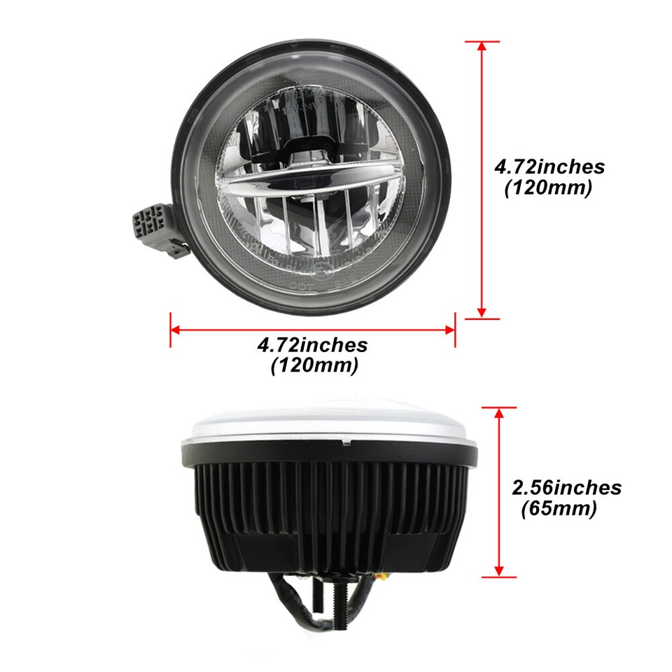 For 2003-2009 Hummer H2 White Halo DRL LED Daytime Running Light ...