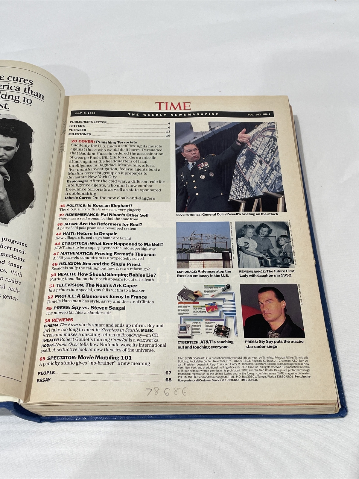 1993 July-September, TIME Magazine #142 Bound Volume (BM143) | eBay