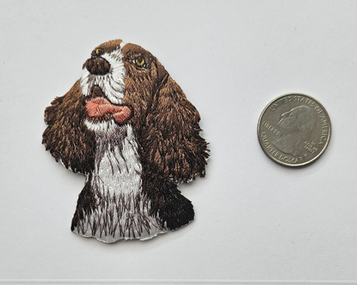 Springer Spaniel Face patch - Iron on patch - Embroidered patch ...