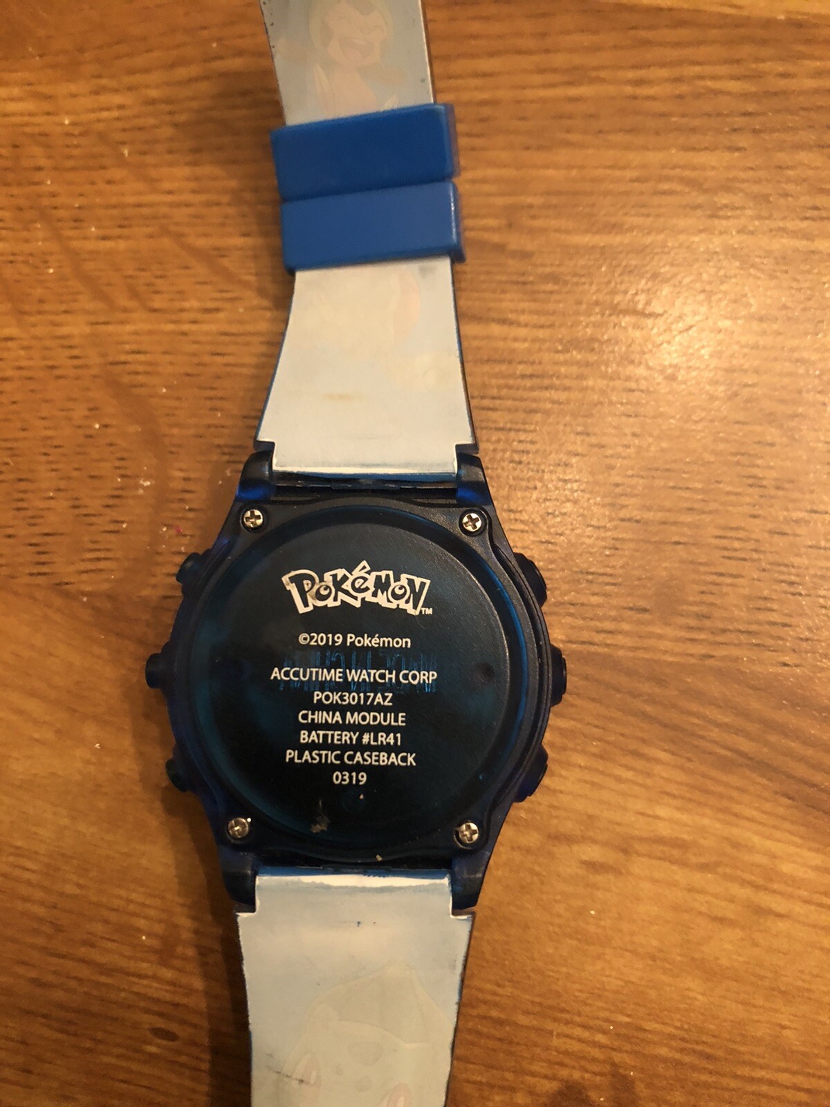 2019 Pokemon Accutime Digital Watch Pikachu Ash Blinking Lights ...