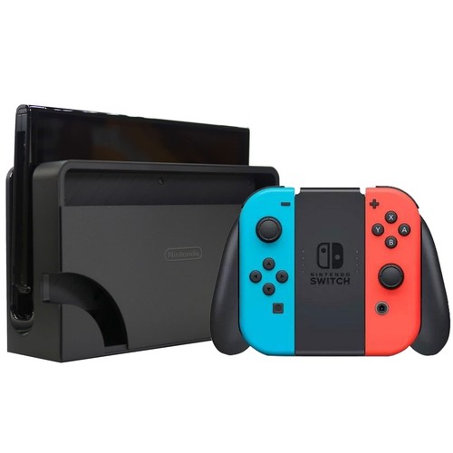 Nintendo Switch Console ~ OLED Model ~ Neon Red & Neon Blue Joy-Con ...