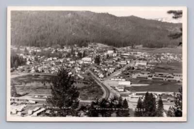 Detailed Town View QUINCY California RPPC Vintage Plumas County Photo ...