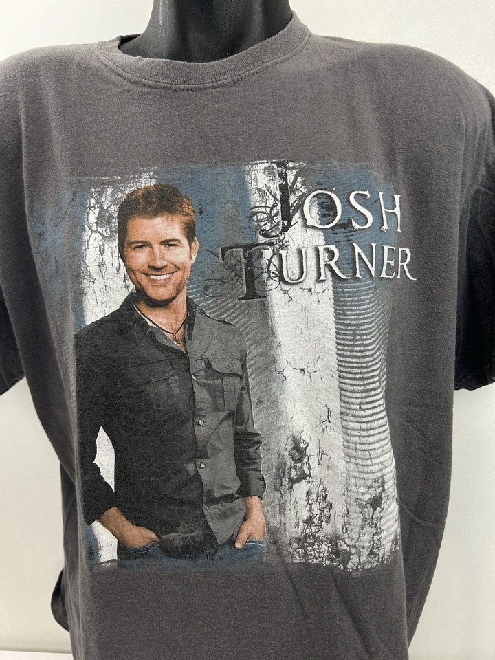 Josh Turner Official Concert Country Music Men's Dark Gray T-Shirt XL ...