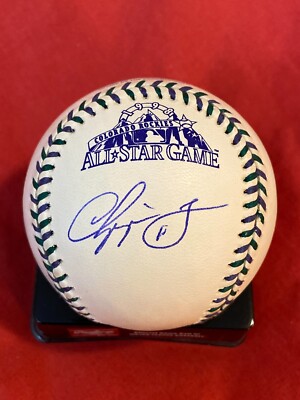 CHIPPER JONES AUTOGRAPHED SIGNED 1998 ALL STAR GAME BASEBALL ATLANTA ...