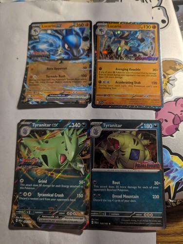 Pokemon Stamped Promos Prismatic Evolutions Lucario Tyranitar ex ...