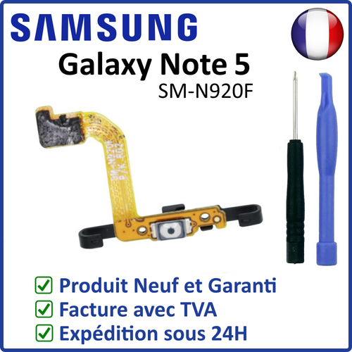 NAPPE FLEX DU BOUTON POWER ON OFF DU SAMSUNG GALAXY NOTE 5 SM-N920F ...