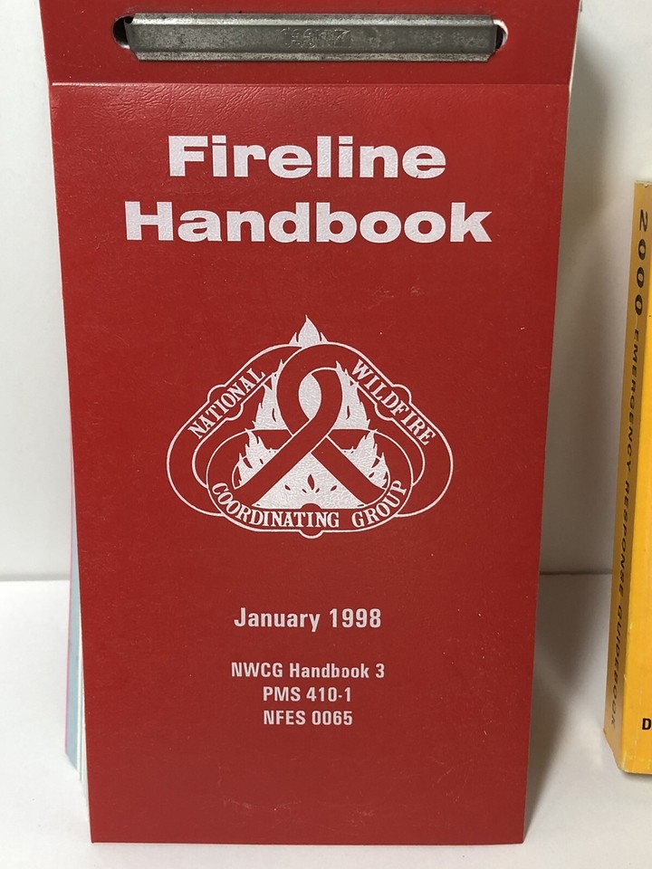 1998 Fireline Handbook and 2000 Emergency Response Guidebook book lot ...