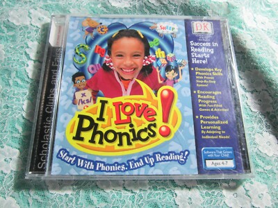 2002 I Love Phonics! Game, CD Rom PC Windows Mac DK Ages 4-7 | eBay