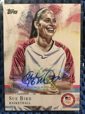 2012 SUE BIRD Topps USA Olympics #20 Autograph Basketball WNBA AU Auto ...