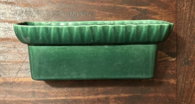 Vintage 1953 Miramar Of California Dark Green Herb Planter Cache Pot 2 ...