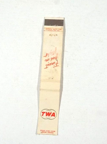 Matchbook TWA Finest Food In Flight 10 Stick Front Strike | eBay
