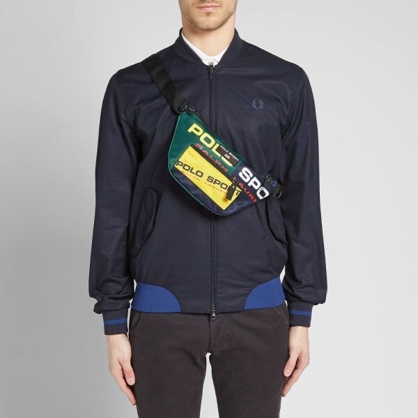 Polo Ralph Lauren Sport Crossbody Bag Fanny Pack Waist Belt Zip Stash ...